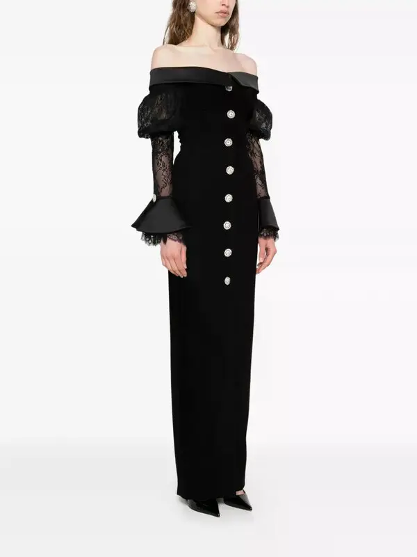SILK LOVE & LACE Andrea Dress - Black