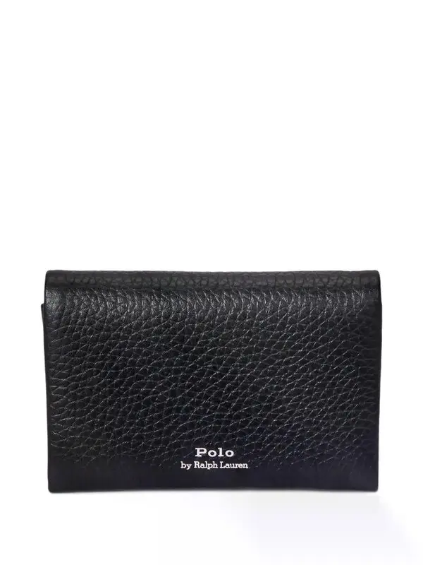 Polo Ralph Lauren Polo Play Pebbled Leather Wallet - Black