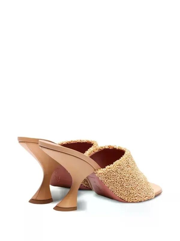 Amina Muaddi 90mm Taylor Sandals - Neutrals