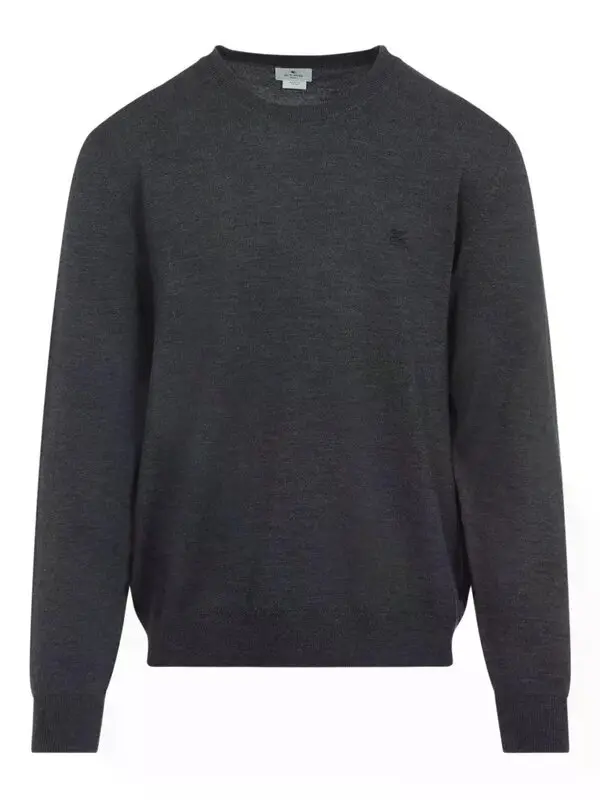 Etro Pegasus-embroidered Crew-neck Sweater