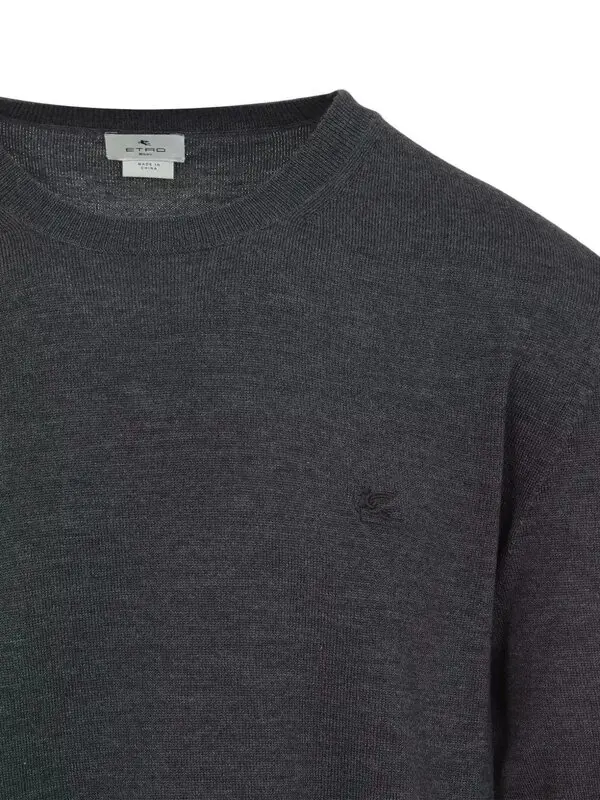 Etro Pegasus-embroidered Crew-neck Sweater