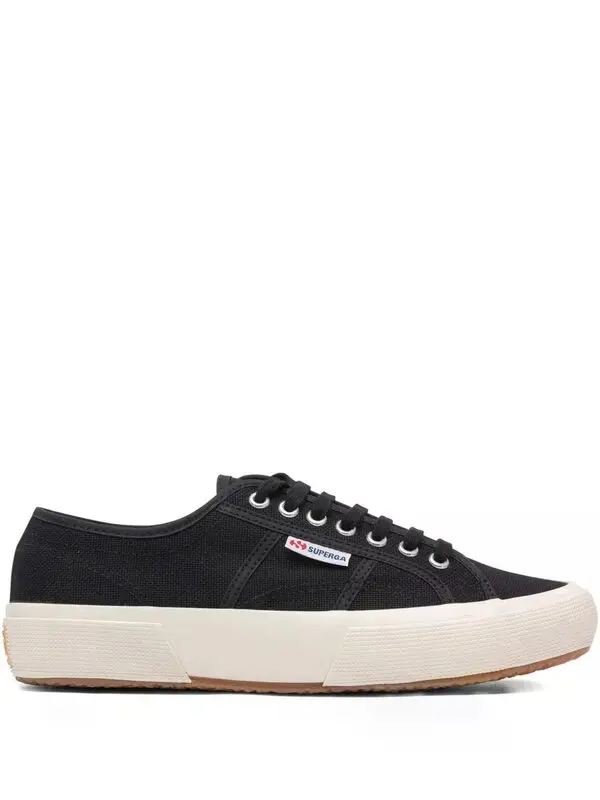 Superga Lace-up Canvas Sneakers - Black