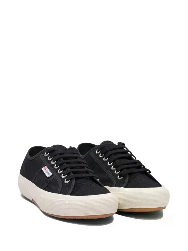 Superga Lace-up Canvas Sneakers - Black