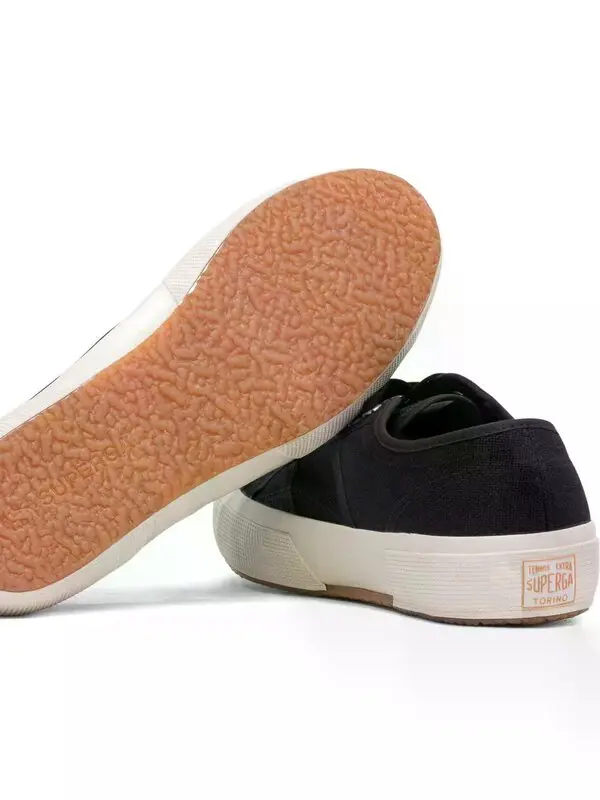 Superga Lace-up Canvas Sneakers - Black