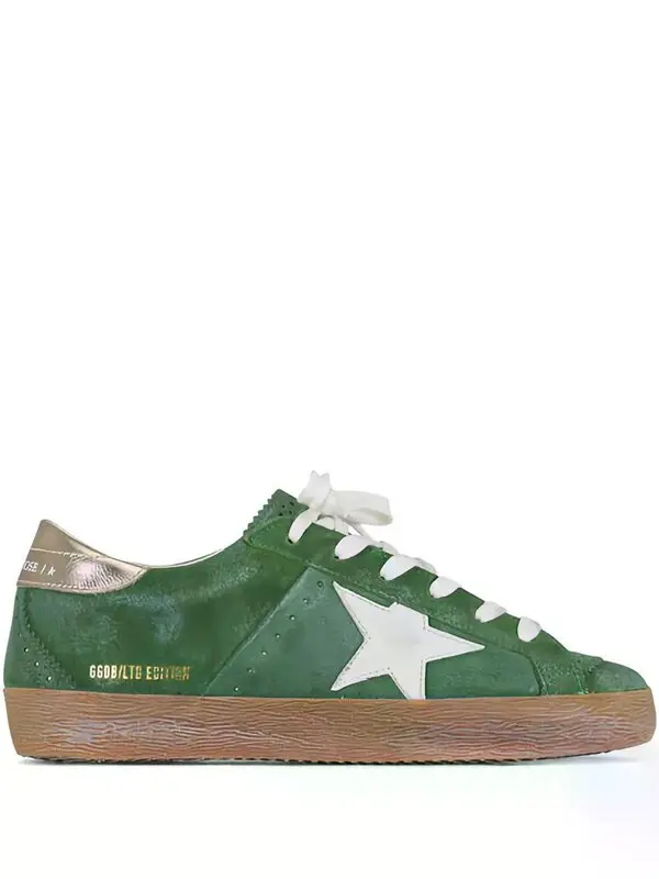 GOLDEN GOOSE Super-star Suede Sneakers - Green