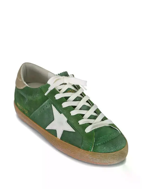 GOLDEN GOOSE Super-star Suede Sneakers - Green