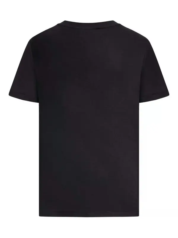 Max Mara Logo-embroidered T-shirt - Black