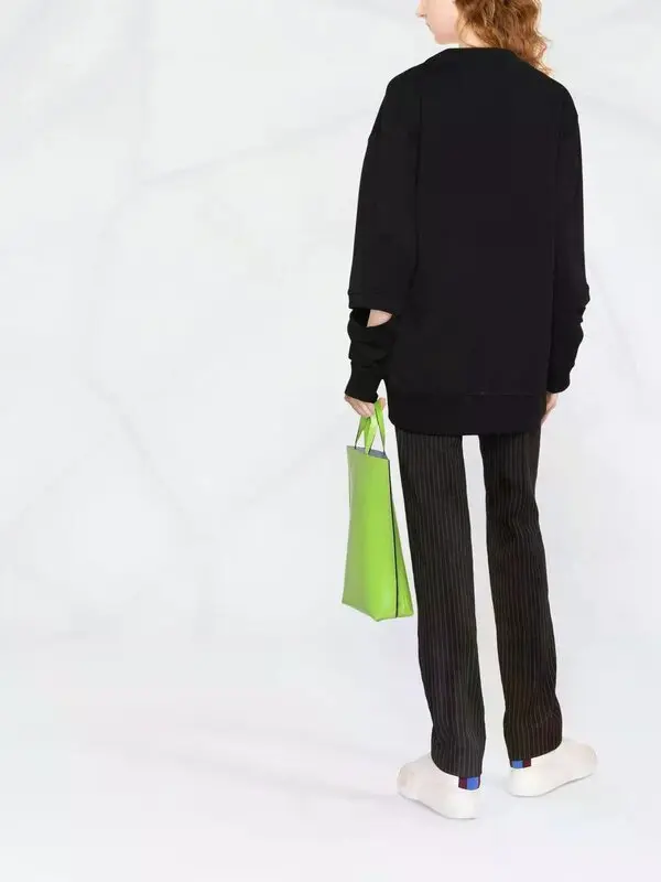 Stella McCartney Warped-logo Oversized Sweatshirt