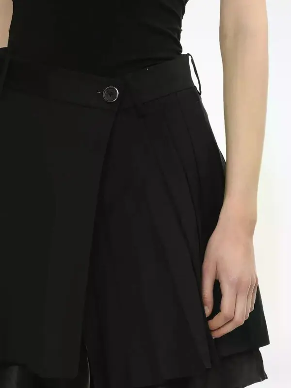 Helmut Lang Pleated Wrap Skort