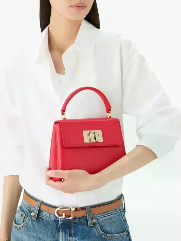 Furla 1927 Top Handle Crossbody Bag - Red
