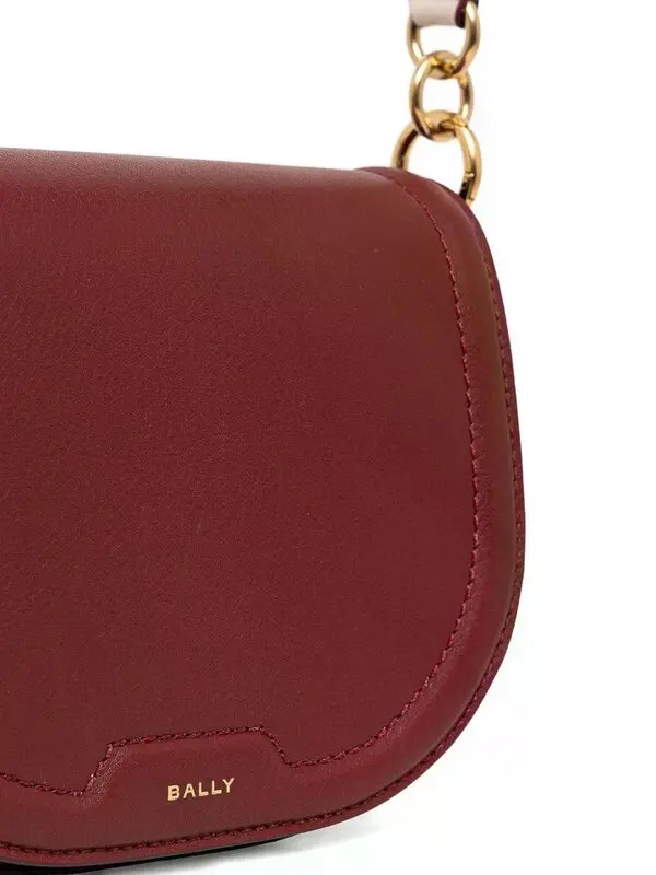 Bally Flap Leather Crossbody Bag
