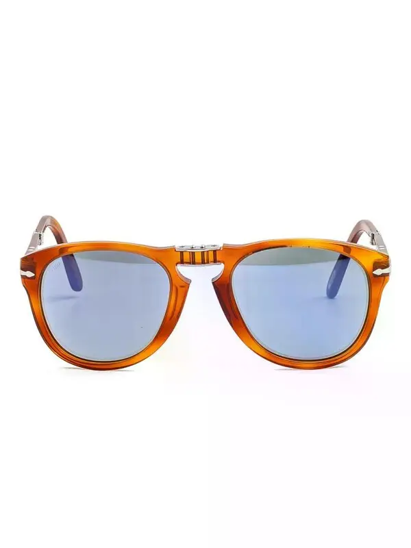 Persol Folding Round Sunglasses - Brown