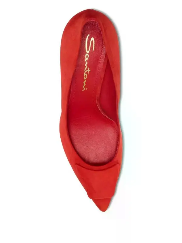 Santoni 85mm Sibille Pumps - Red