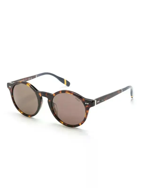 POLO RALPH LAUREN EYEWEAR Tortoiseshell Round-frame Sunglasses