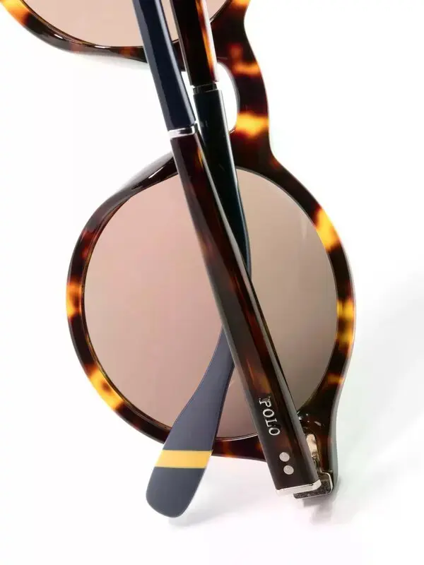 POLO RALPH LAUREN EYEWEAR Tortoiseshell Round-frame Sunglasses