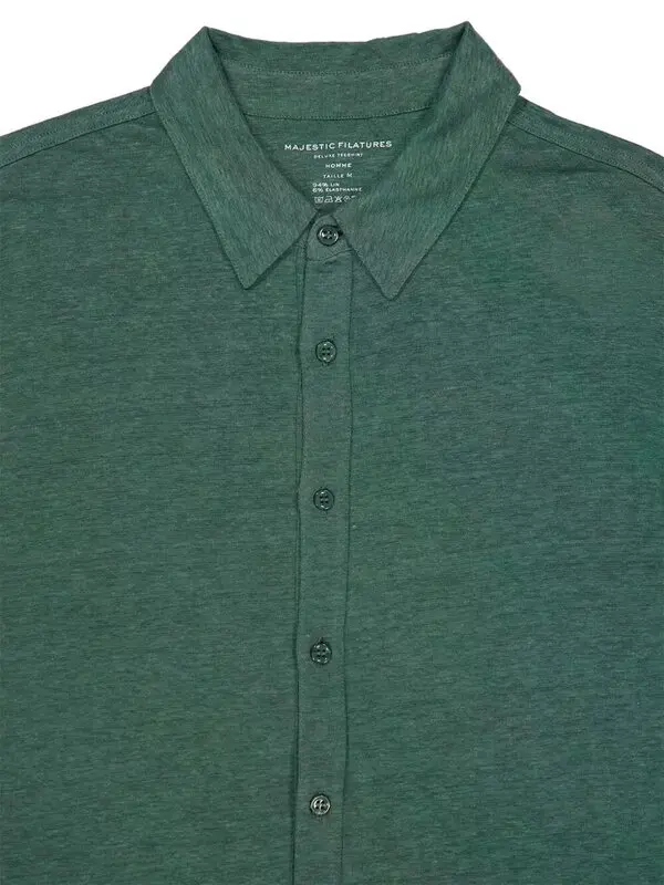 Majestic Filatures Long-sleeve Button-up Shirt - Green