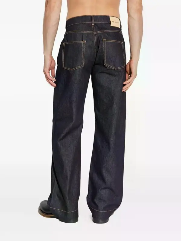 Alexander McQueen Wide Leg Jeans - Blue