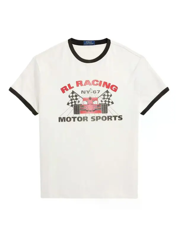 Polo Ralph Lauren Racing-graphic T-shirt - White