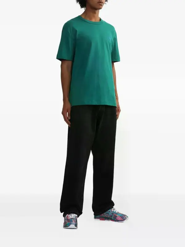 A.p.c. Logo Embroidered Cotton T-shirt - Green
