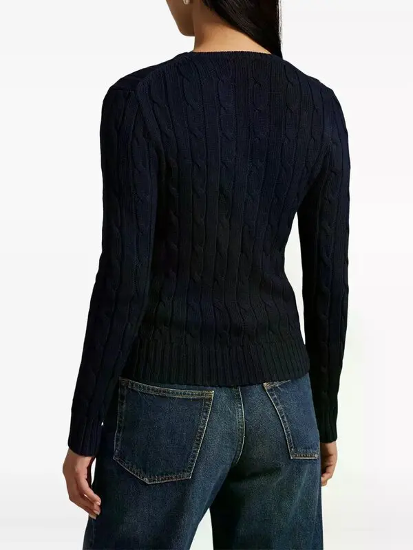 Polo Ralph Lauren Cable-knit Crew-neck Sweater - Blue
