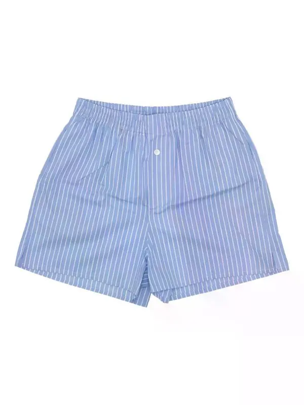 LA ROSE Striped Loungewear Shorts