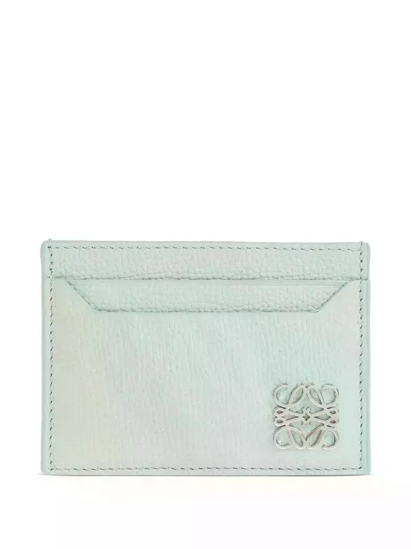 Loewe Anagram Leather Cardholder - Blue