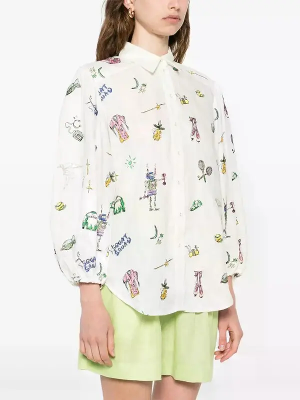 ALEMAIS Long Sleeve Printed Shirt