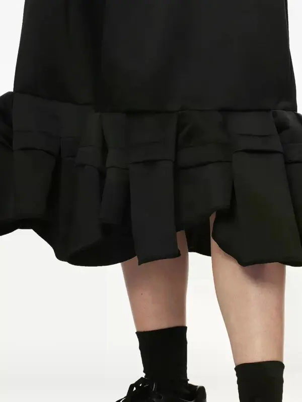 Comme Des Garçons Ruffled Elastic-waist Midi Skirt