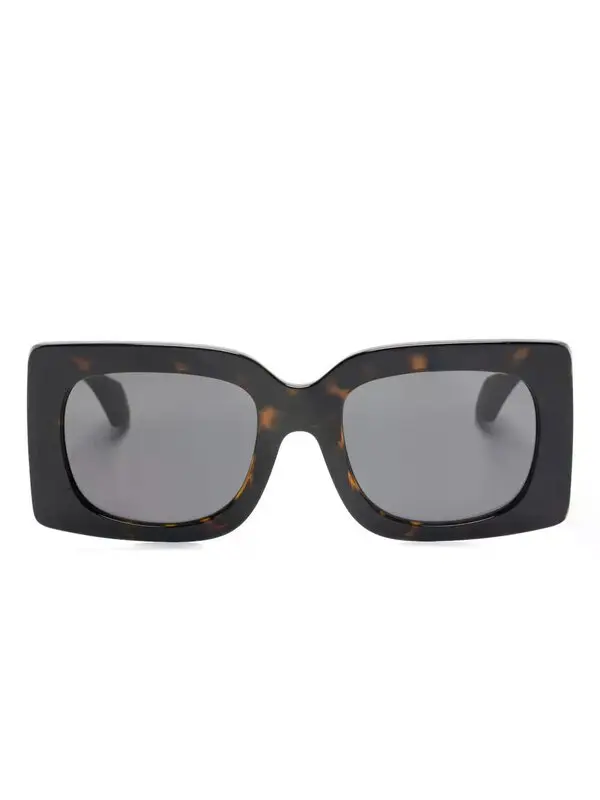 Versace Square-frame Sunglasses - Brown