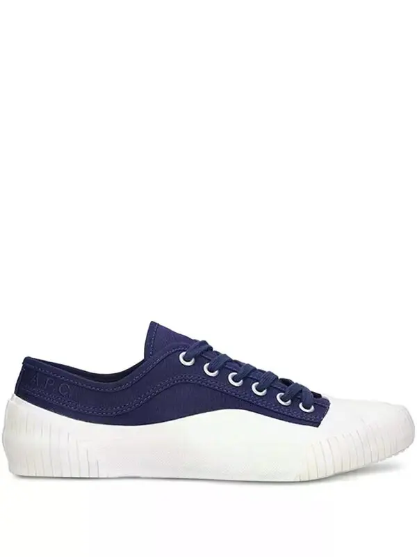 A.p.c. Iggy Canvas Lace-up Sneakers - Blue