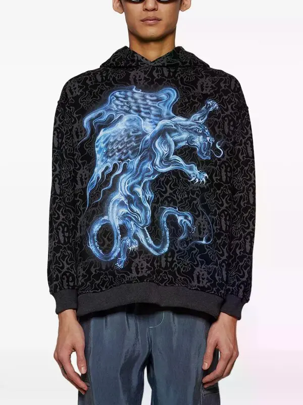 CASELLA MEYER Graphic-print Jacquard Hoodie
