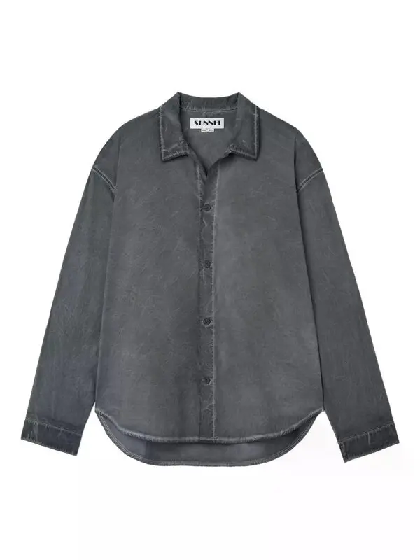 Sunnei Washed-effect Button-up Shirt