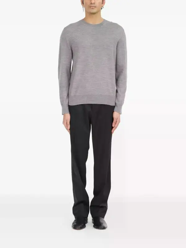 MAISON MARGIELA Crew-neck Knitted Sweater - Grey