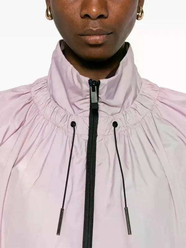 Moncler Puff-sleeve Jacket With Drawstring Neck