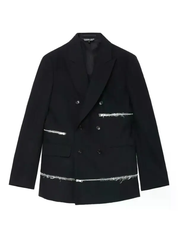 Comme Des Garçons Zip-detail Blazer