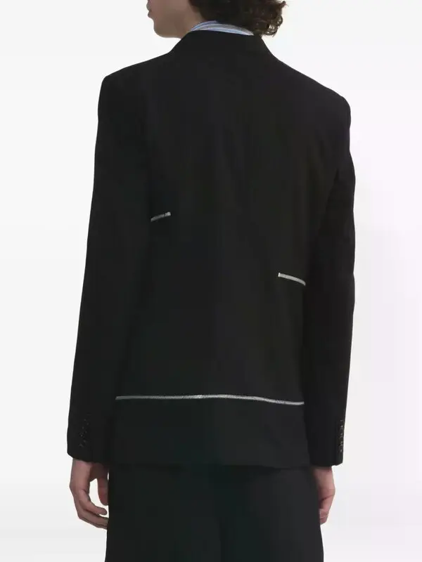 Comme Des Garçons Zip-detail Blazer
