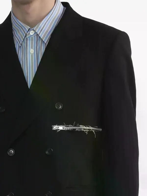 Comme Des Garçons Zip-detail Blazer