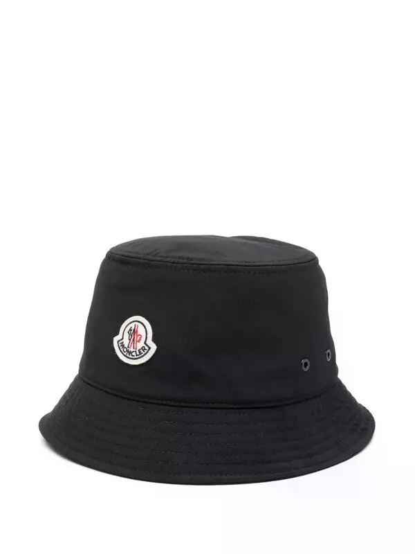 Moncler Logo-patch Bucket Hat - Black