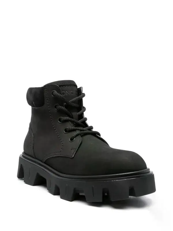 Moncler Peak City Lace-up Boots - Black