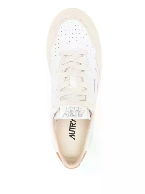 AUTRY Leather And Suede Low Top Trainers
