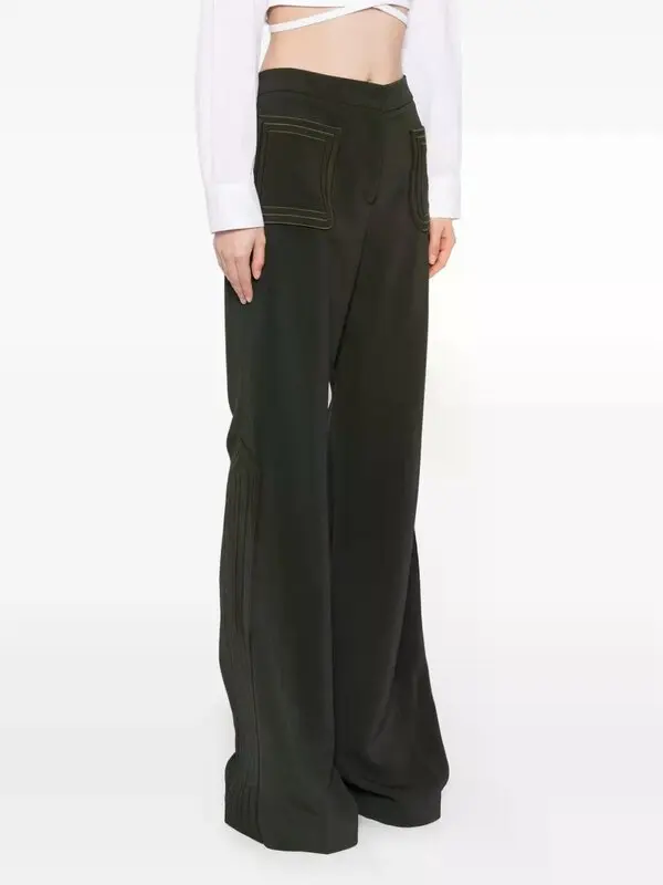 Elie Saab Embroidered Cady Pants