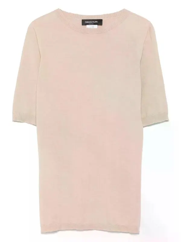 Fabiana Filippi Short-sleeve Cashmere Top