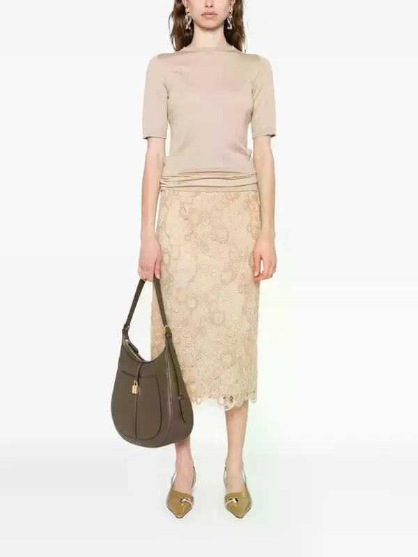 Fabiana Filippi Short-sleeve Cashmere Top