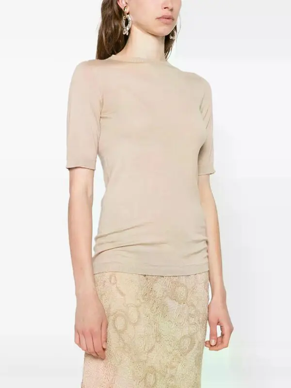 Fabiana Filippi Short-sleeve Cashmere Top