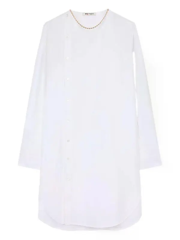 Ports 1961 Cotton Mini Shirt Dress