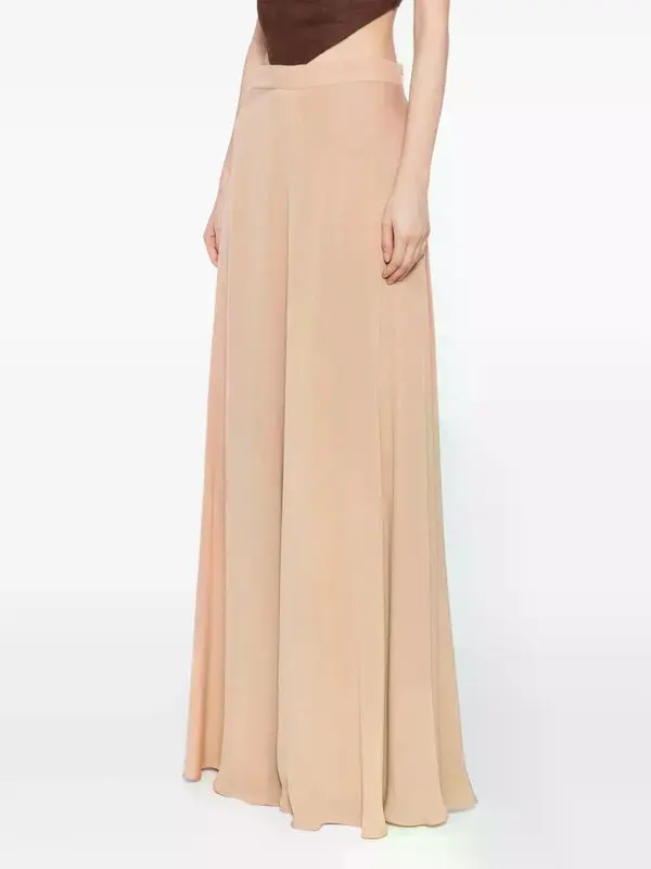 Elie Saab Silk Palazzo Pants