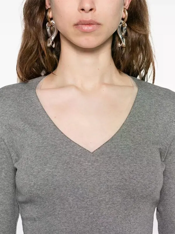 Fabiana Filippi Long-sleeve V-neck Sweater