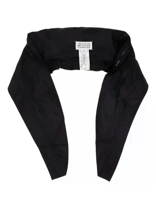 MAISON MARGIELA Hooded Zip-up Scarf - Black