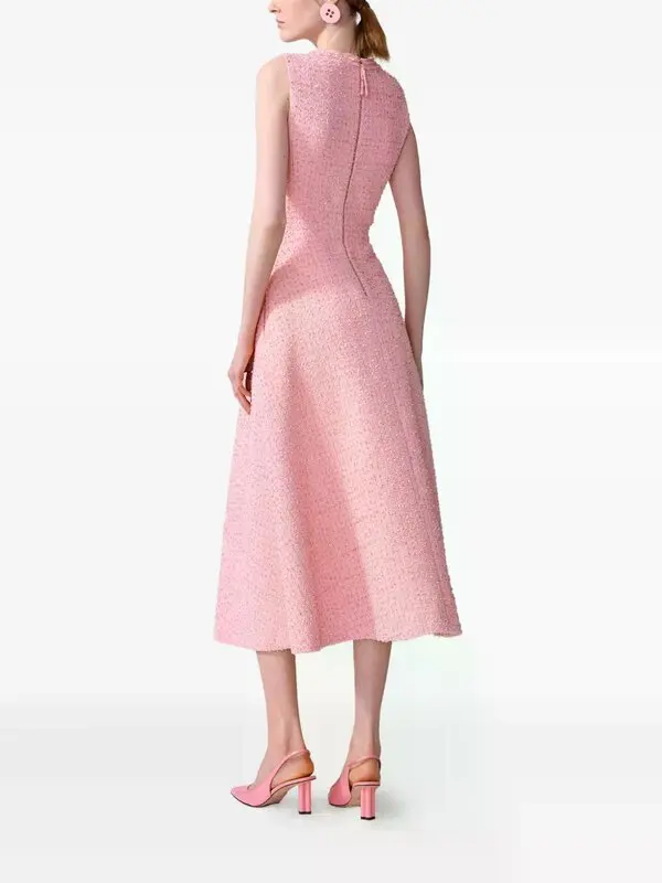 Carolina Herrera Tweed Midi Dress