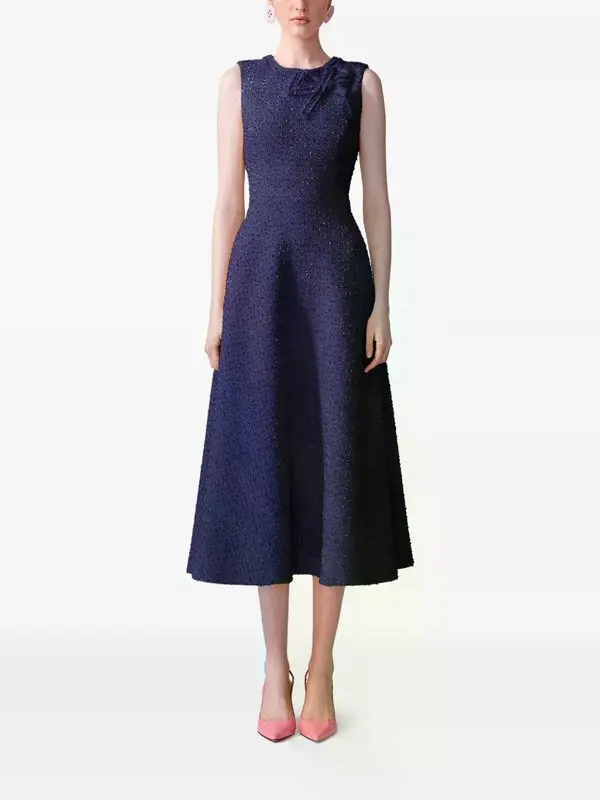 Carolina Herrera Tweed Midi Dress